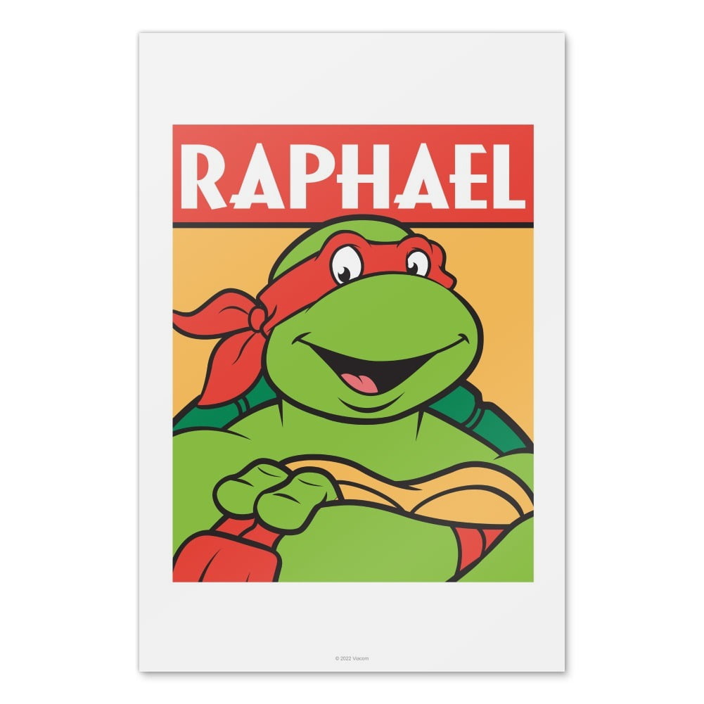 Teenage Mutant Ninja Turtles Raphael Wall Art Picture Paper Poster ...