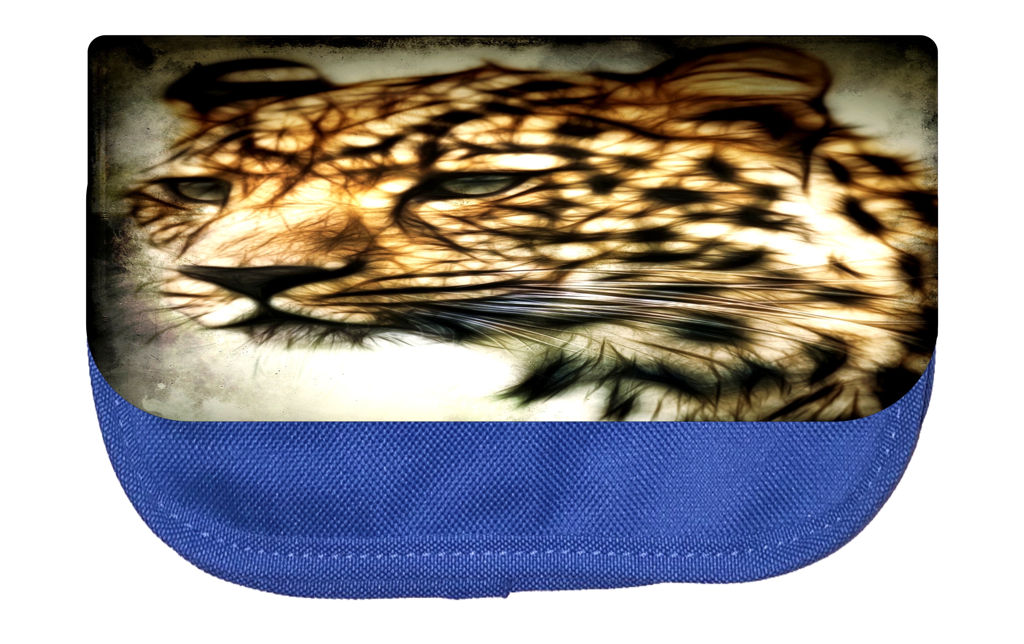 Pencil Bag Animal Leopard Fractal Pencil Pouch 2 Pocket Pencil Case ...