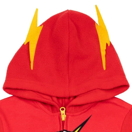 DC Comics Justice League The Flash Toddler Boys Hooded Onesie Pajama ...
