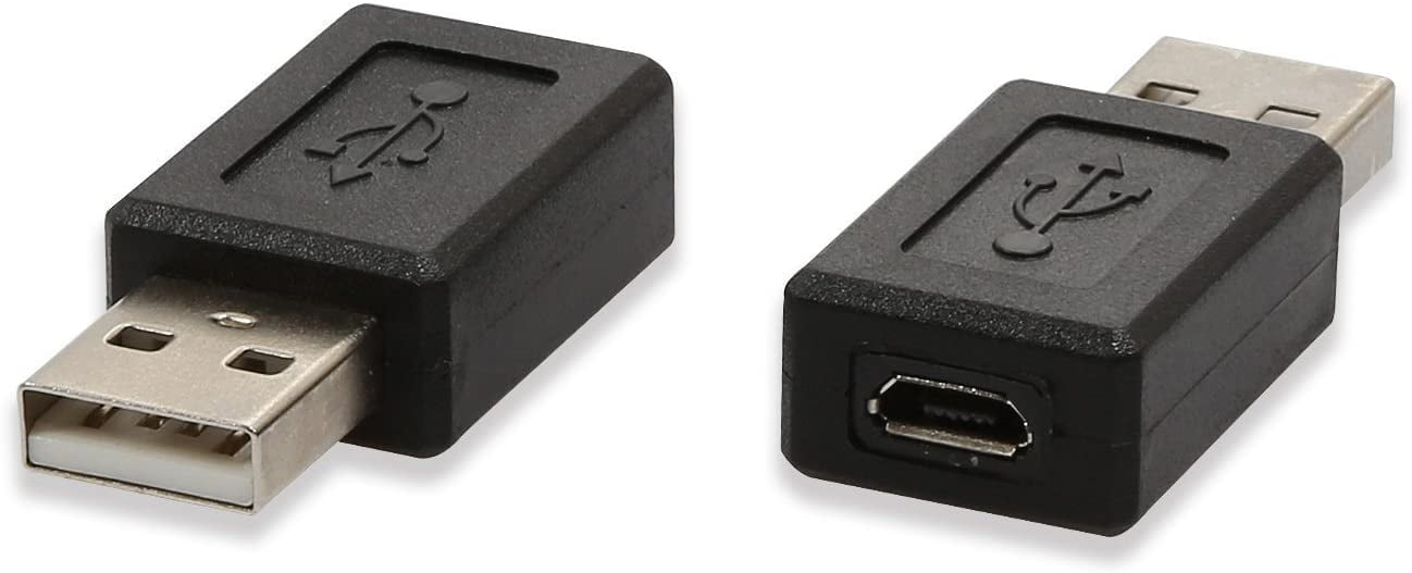 2 Pack USB 2.0 A Male to USB Micro Female Adapter Converter - Walmart.com