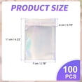 Uxcell Holographic Bags (4" x 3", Silver) (100Pcs) Holographic Metallic ...