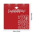 AFACUHX 4PC 6x6ft Large Booth Congratulations Banner for Class of 2026 ...