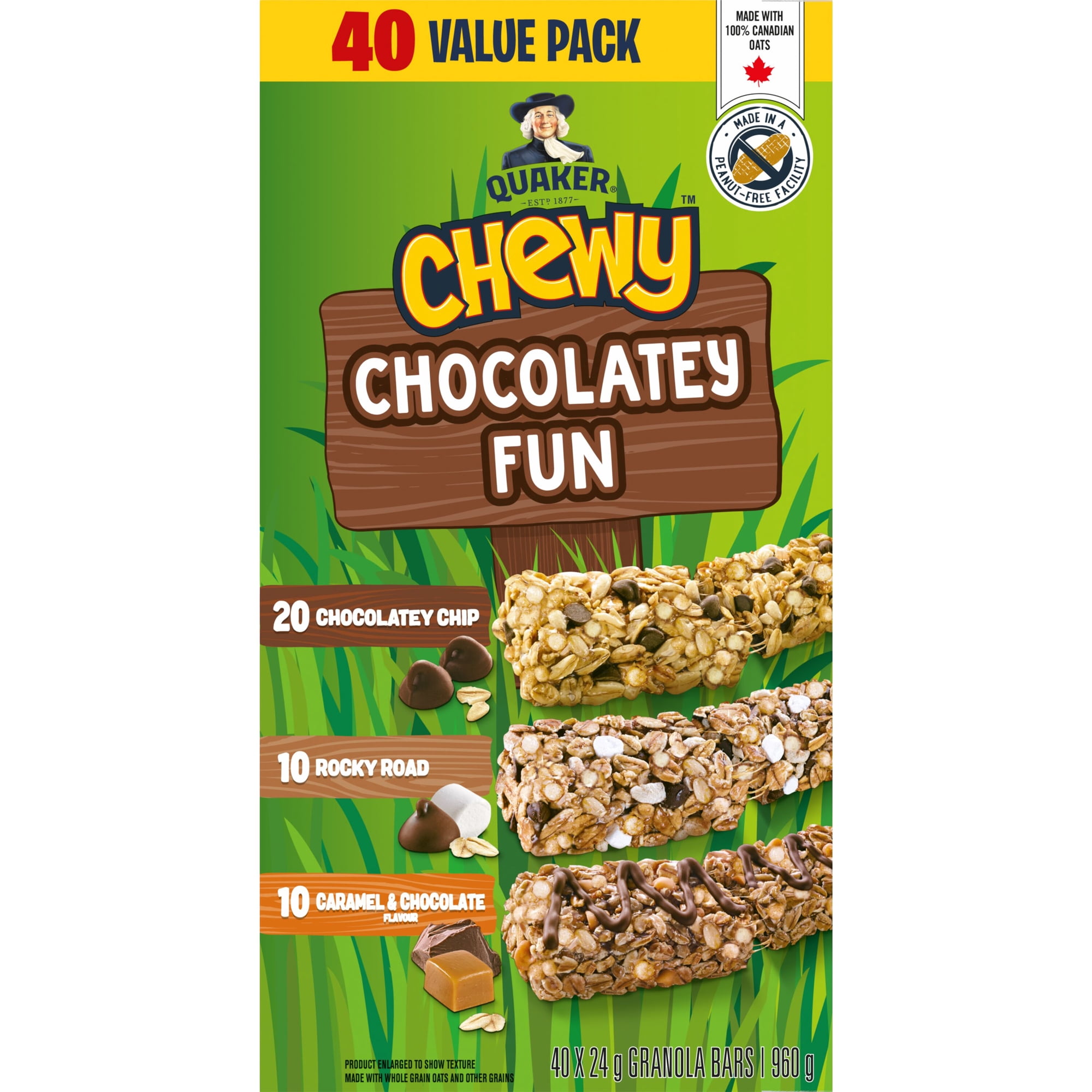 Click here for Quaker Chewy Chocolatey Fun Granola Bars 40 Oz prices