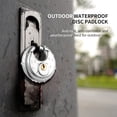 Keyed Alike Discus Padlock, Stainless Steel Storage Unit Lock Diameter ...