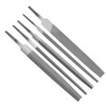 6 Inch Resistant Steel Files 5pc Assorted Shapes Flat Round Half Round ...