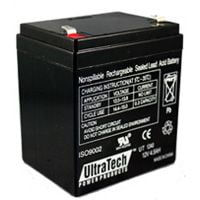 UltraTech UT-1240 12V, 4.5Ah Sealed Lead Acid Alarm Battery UT1240 ...