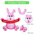 XEENSO 5ft Easter Inflatables Cute Rabbit ,Easter Inflatables Outdoor ...