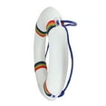 Northlight 21 Inch White and Blue Swimming Pool Safety Ring Buoy with ...