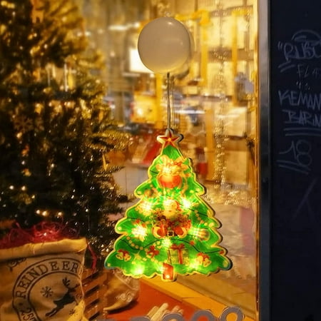 Cameland Christmas Window Hanging Lights,Warm Light Christmas Window ...