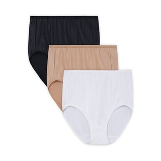 Women's Bali 2324 Full-Cut-Fit Stretch Cotton Brief Panty (Buff Blush ...