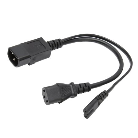 IEC320 C14 Male To C13 C7 Female Power Cord, 1 In 2 Out Y Splitter ...
