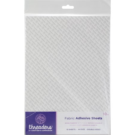 Crafter's Companion Threaders Fabric Adhesive Sheets 10/Pkg-A4 Double ...
