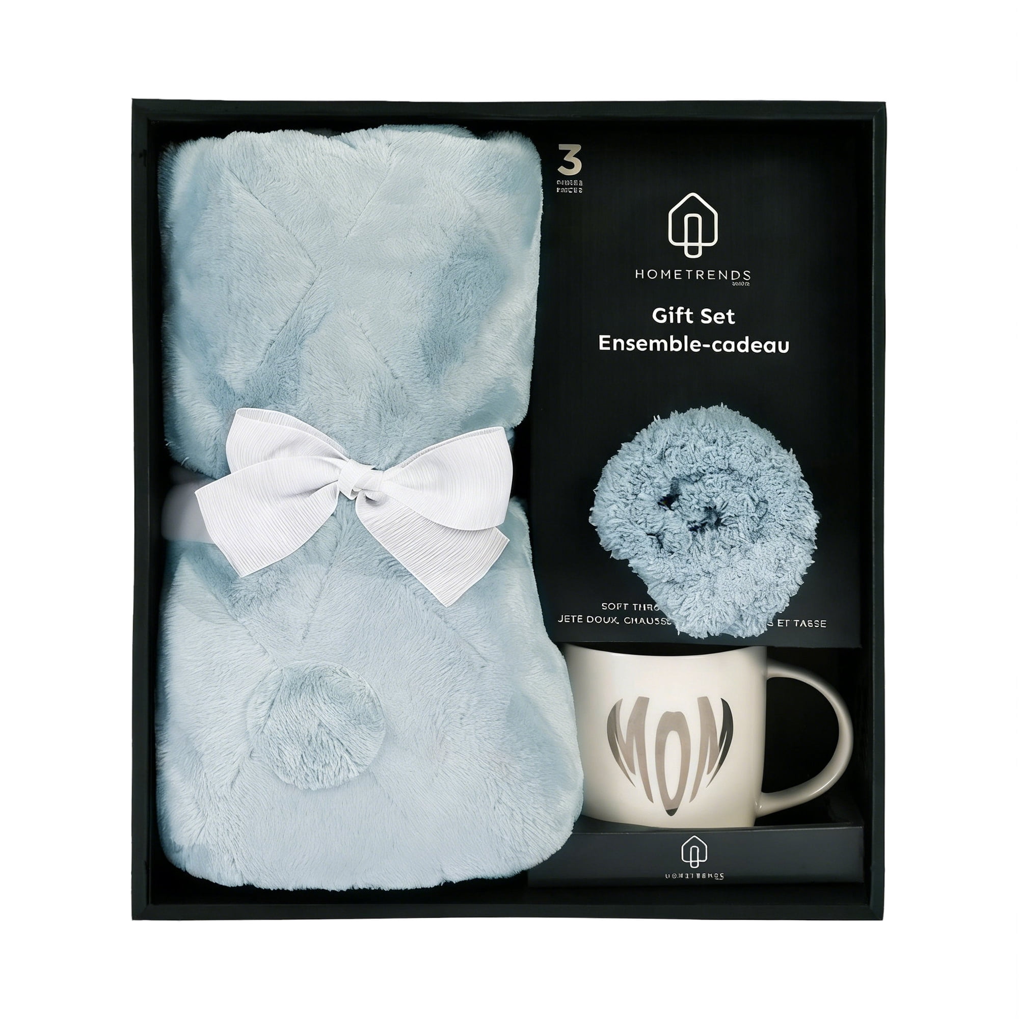 Click here for Hometrends Mothers Day Gift Set Blue Throw: 127 Cm... prices