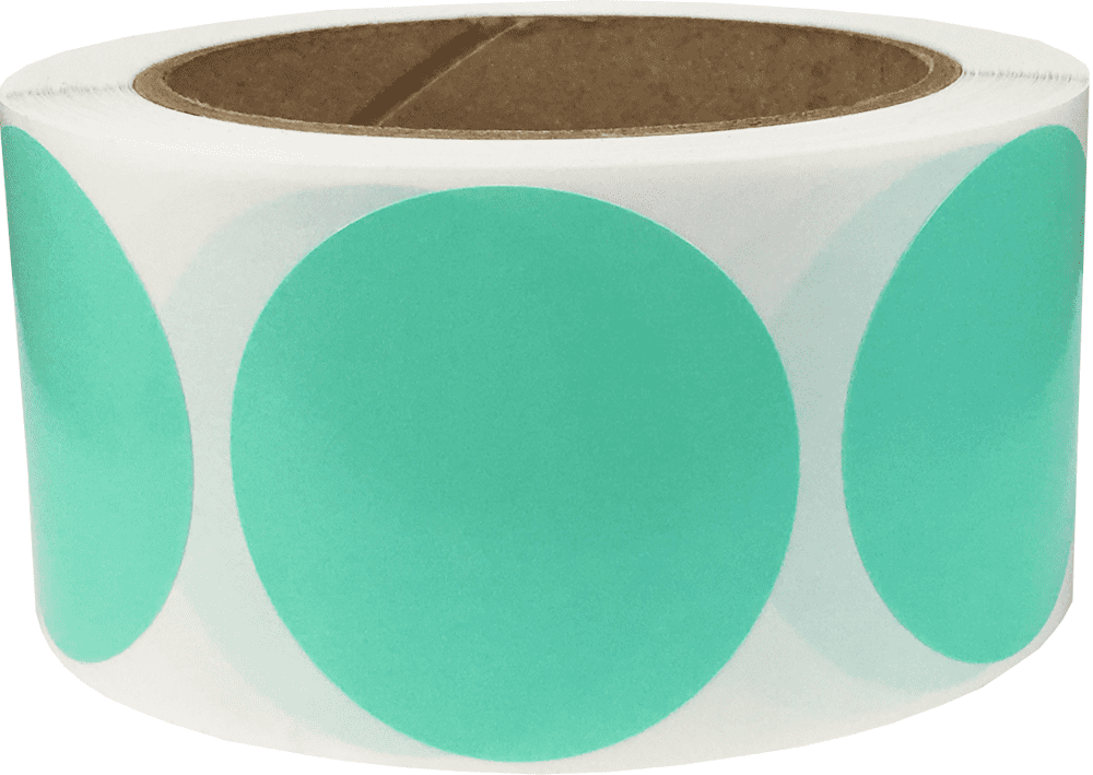 Color Coding Labels Wintergreen Round Circle Dots 2 Inch 500 Total ...