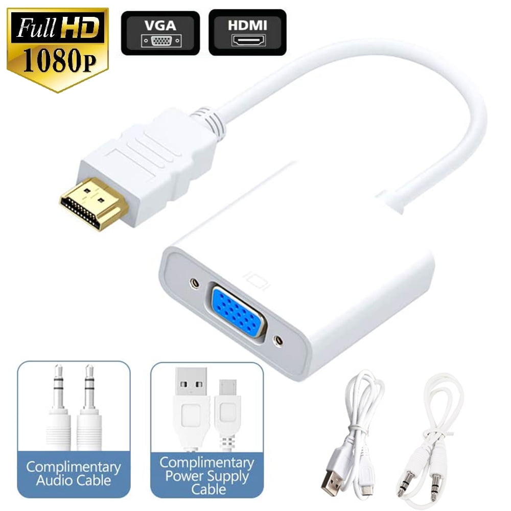 1080P Active HDTV HDMI to VGA Adapter (Male to Female) Converter with ...