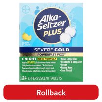 Alka-Seltzer Plus Powerfast Fizz Severe Day + Night Cold Medicine ...