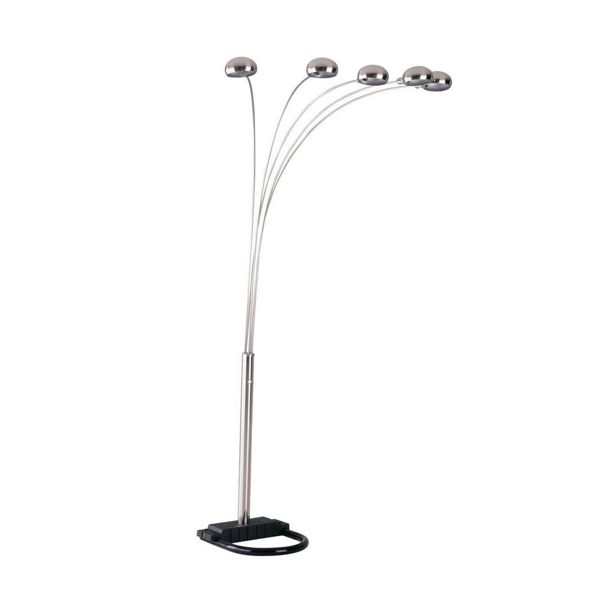 Metal Arch Tree Design Floor Lamp with 5 Bulbs, Silver - Walmart.com ...
