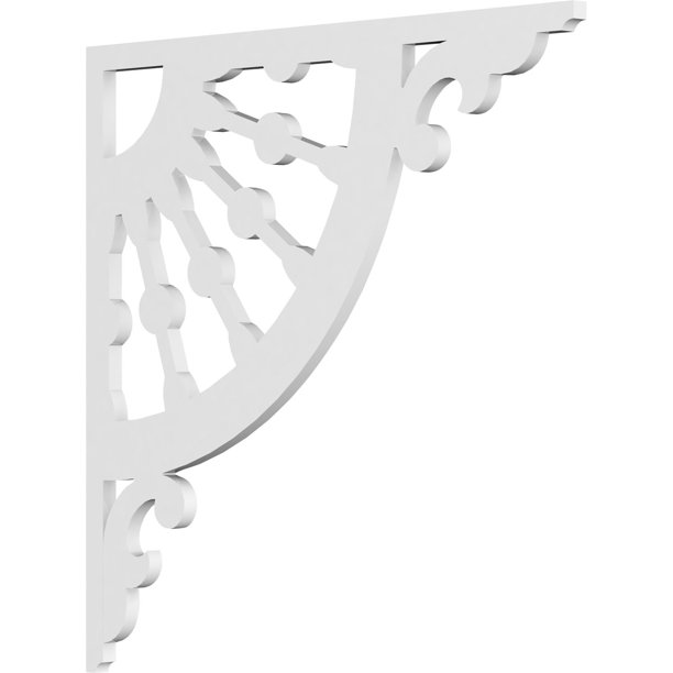 5/8"W X 22"D X 22"H Wagon Wheel Architectural Grade PVC Bracket ...