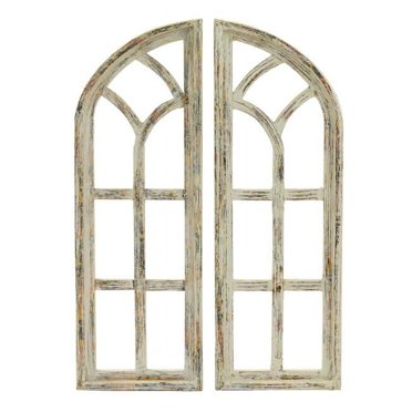 Stratton Home Decor Distressed Window Panel Wall Decor in Distressed ...