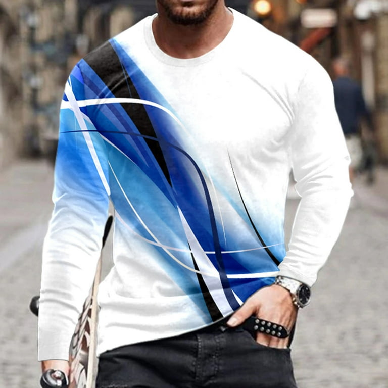 3D Digital Printed Long Sleeve T-Shirts for Men Clearance 3D Digital Printed Long Sleeve T-Shirts for Men Clearance