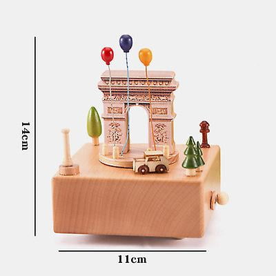 Creative Music Box Wooden Music Box Girls Carousel Children Valentine's ...