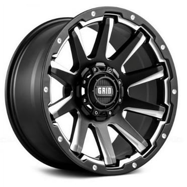 72155F21 5 x 150 in. GD07 Wheel with Milled Lip, Matte Black - Walmart.com