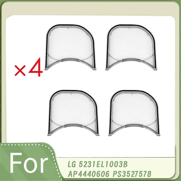5231EL1003B Dryer Lint Filter Dryer Parts Filter Element Filter 4 Pcs ...