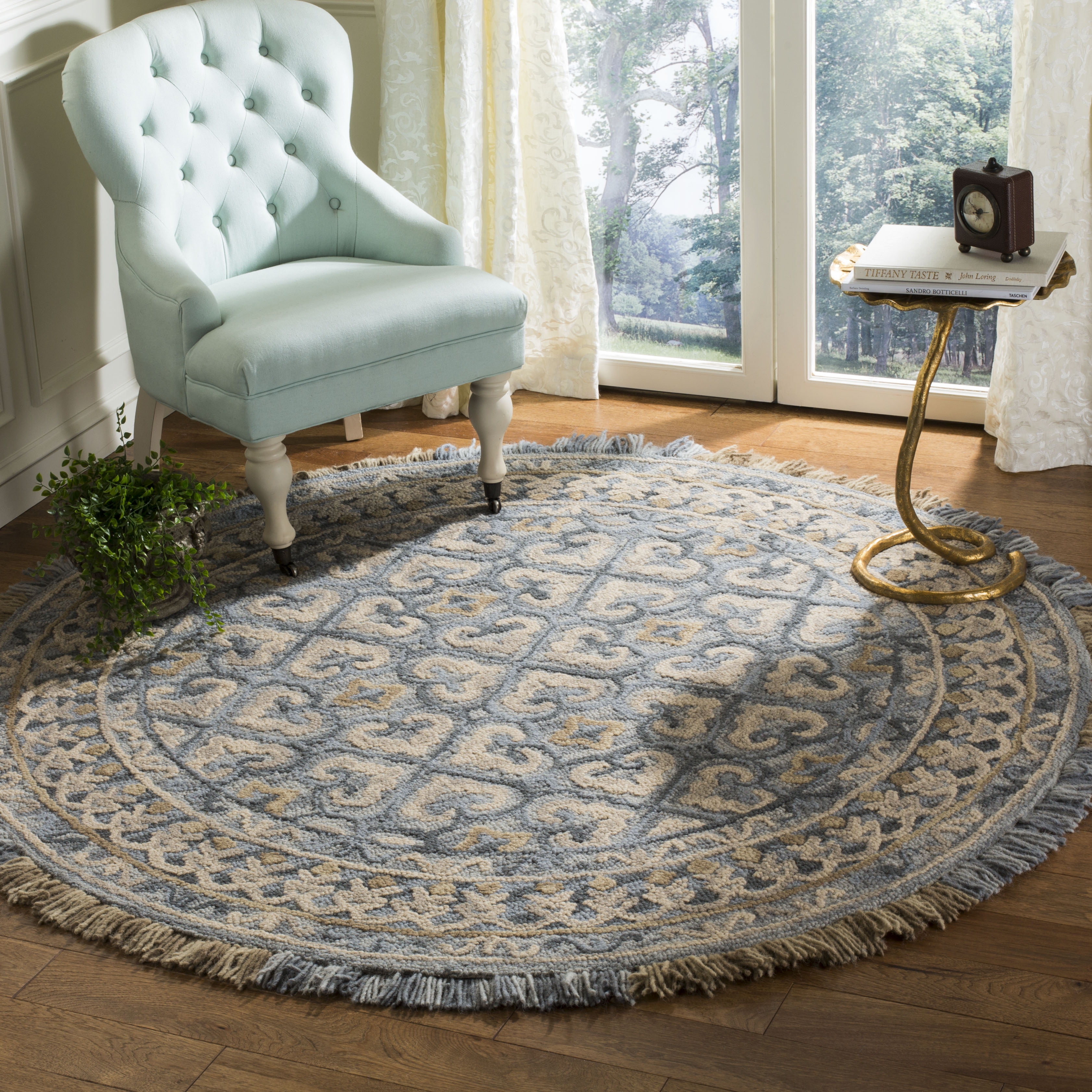 Safavieh Blossom Jocelyne Geometric Fringe Area Rug or Runner - Walmart.com