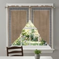Brown Sheer Curtains Swag Valances for Windows Greek Chinese Style ...