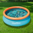 Summer Waves 3D Quick Set Round Family Round Swimming Pool, 7 ft ...