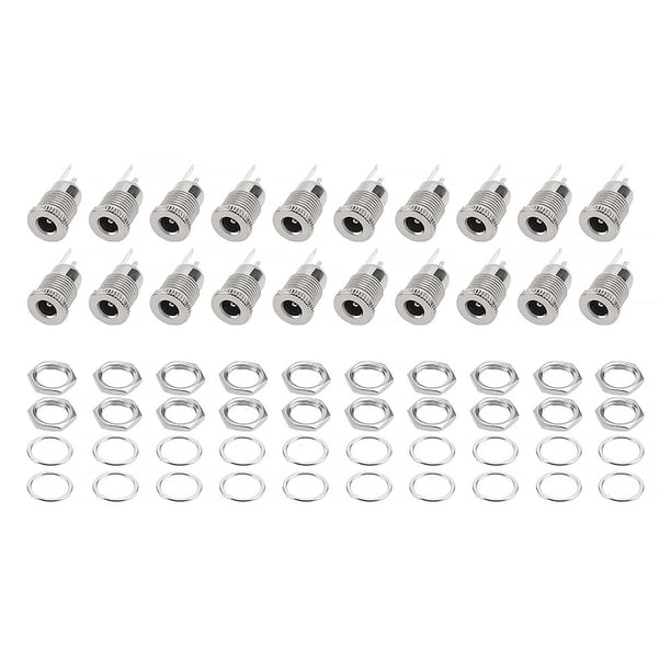 Dc Power Socket 5.5*2.1Mm Threaded High Current All-Metal Socket Female ...
