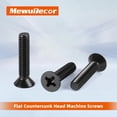 1/4-20 x 3/4" Flat Countersunk Head Machine Screws, Full Thread, 304 ...