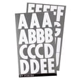 Sticko Solid White XL Alphabet Poster Vinyl Stickers, 97 Piece ...