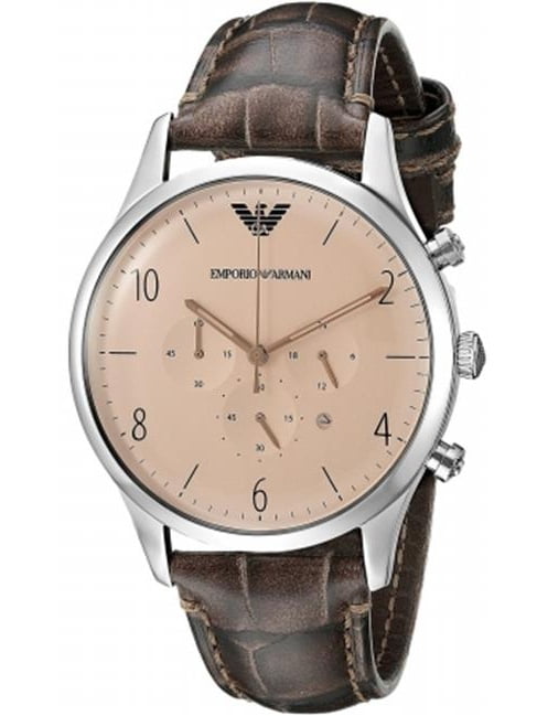 AR1878 Stainless Steel Case, Classic Mens Watch - Cream Dial - Walmart.com