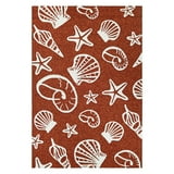 Couristan Outdoor Escape Cardita Shells Indoor/Outdoor Area Rug ...