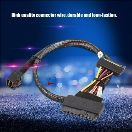 Mini SAS SFF-8643 to SFF-8639 U.2 4CH Connector to SFF-8639 SSD ...