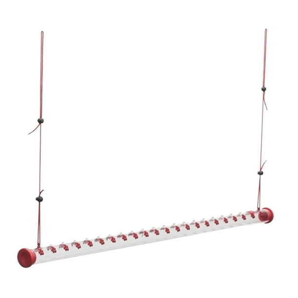 Practical Tube Hanger Hole Birds Feeding Feeder Transparent Pipe ...