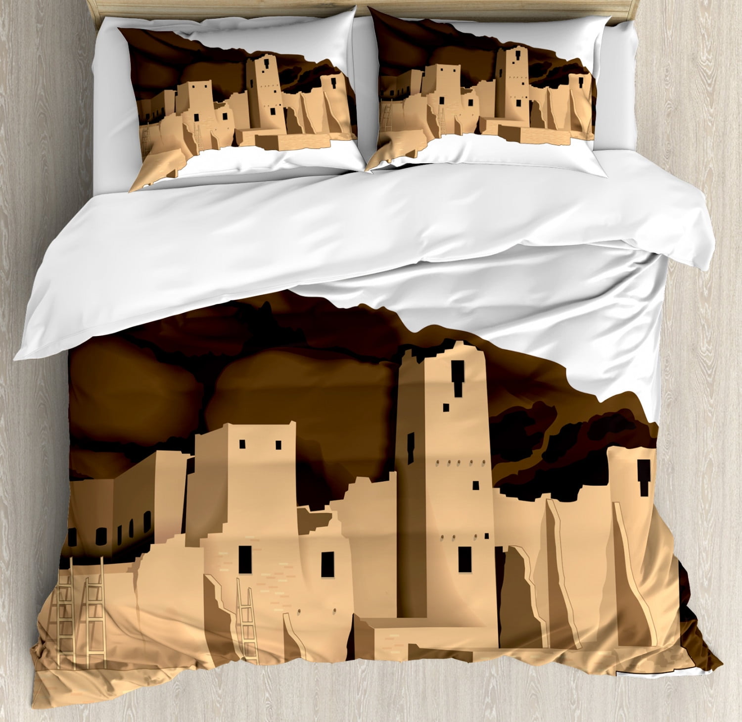 Colorado Duvet Cover Set King Size, Mesa Verde National Park Historical ...