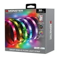 Monster LED Smart 50ft Indoor Multi-Color Color Flow LED Light Strip ...