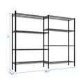 Ktaxon 8-Tier Wire Shelving, 70.9"W x 13.8"D x 71"H Heavy Duty Steel ...