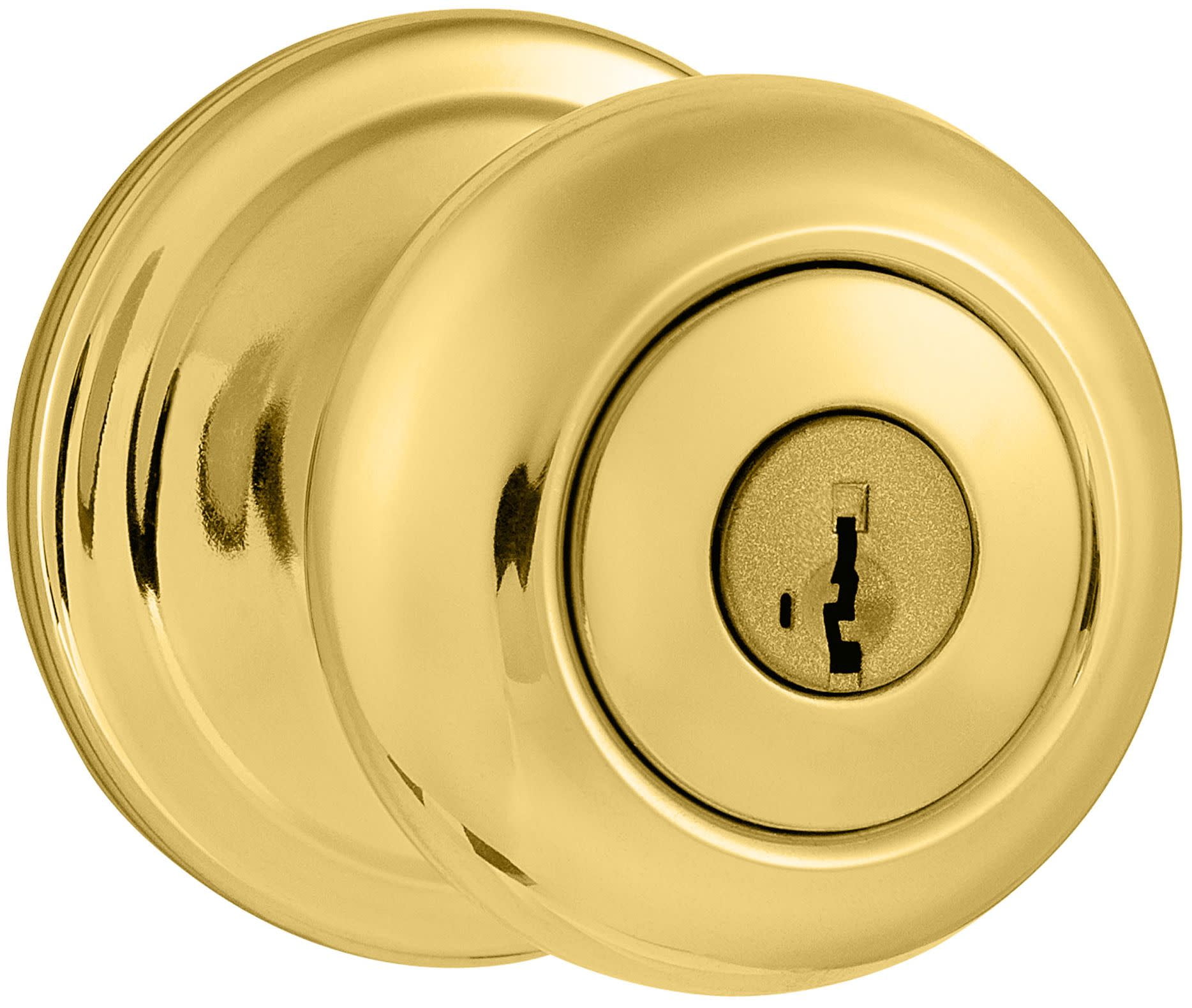 Kwikset Polished Brass SmartKey Juno Entry Knob - Walmart.com