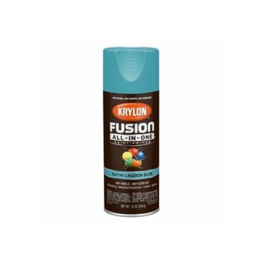 Krylon Fusion All-In-One Spray Paint & Primer, Gloss, Baby Blue, 12 oz ...