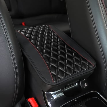 Reactionnx Auto Center Console Cover Armrest Pads, PU Leather Universal ...