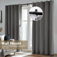 Black 12 ft. Ceiling Curtain Track Room Divider Rail - Walmart.com