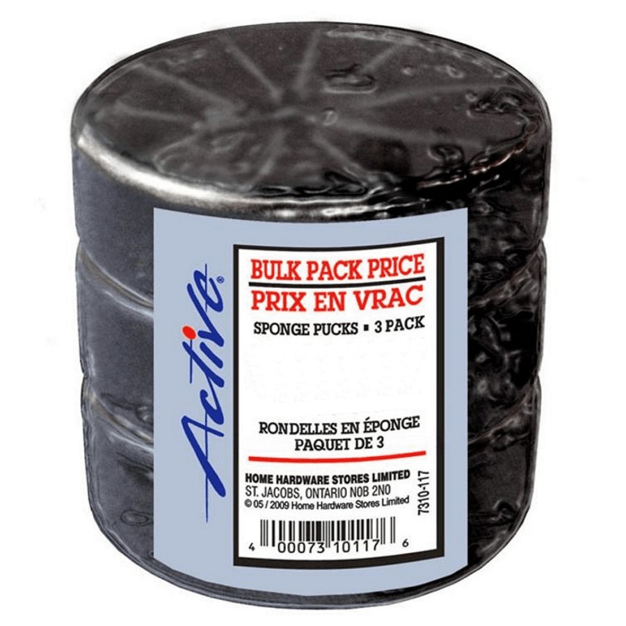 3 Pack Black Sponge Hockey Pucks | Walmart Canada