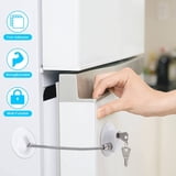2-piece refrigerator door lock, file drawer lock, freezer door lock ...