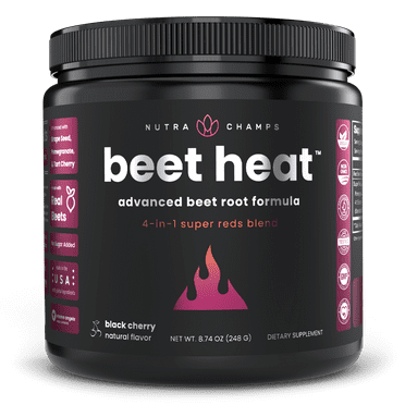 HumanN SuperBeets Black Cherry Beet Root Powder - Energy Boost, Nitric ...