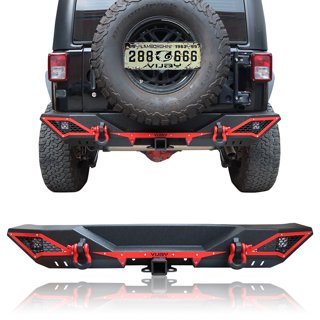 Vijay Textured Rear Bumper Compatible With 2007-2017 Jeep Wrangler JK ...