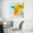 WCIC French Administrative Map French Series Wall Home Hanging Backdrop ...