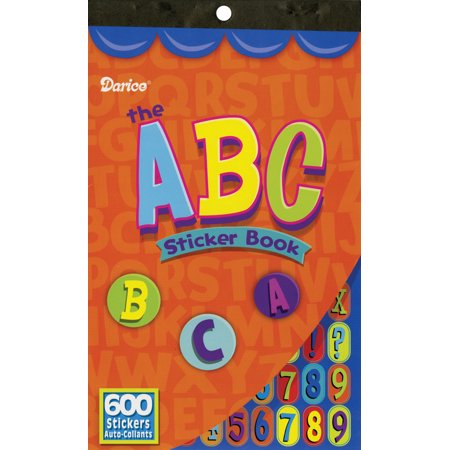 Darice 106-3150 ABC Sticker Book: 600 Alphabet Stickers for Kids ABC ...